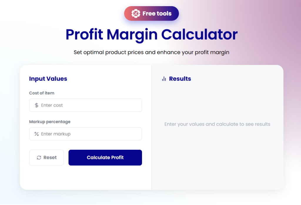 Profit Margin Calculator – Avada